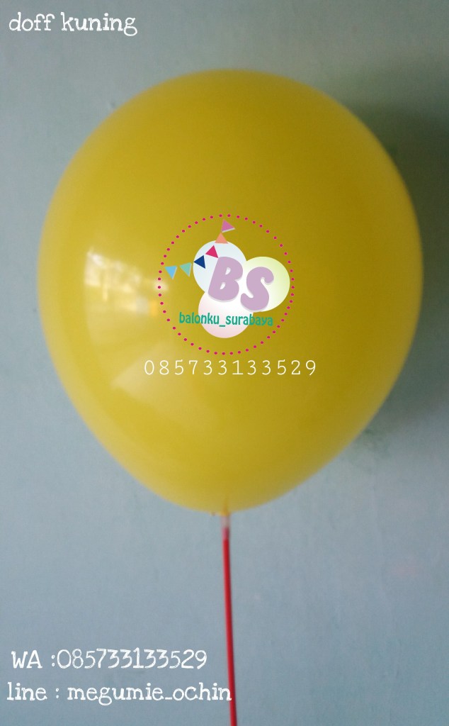 Jual Balon Latex Doff Warna Kuning – Balonku Surabaya