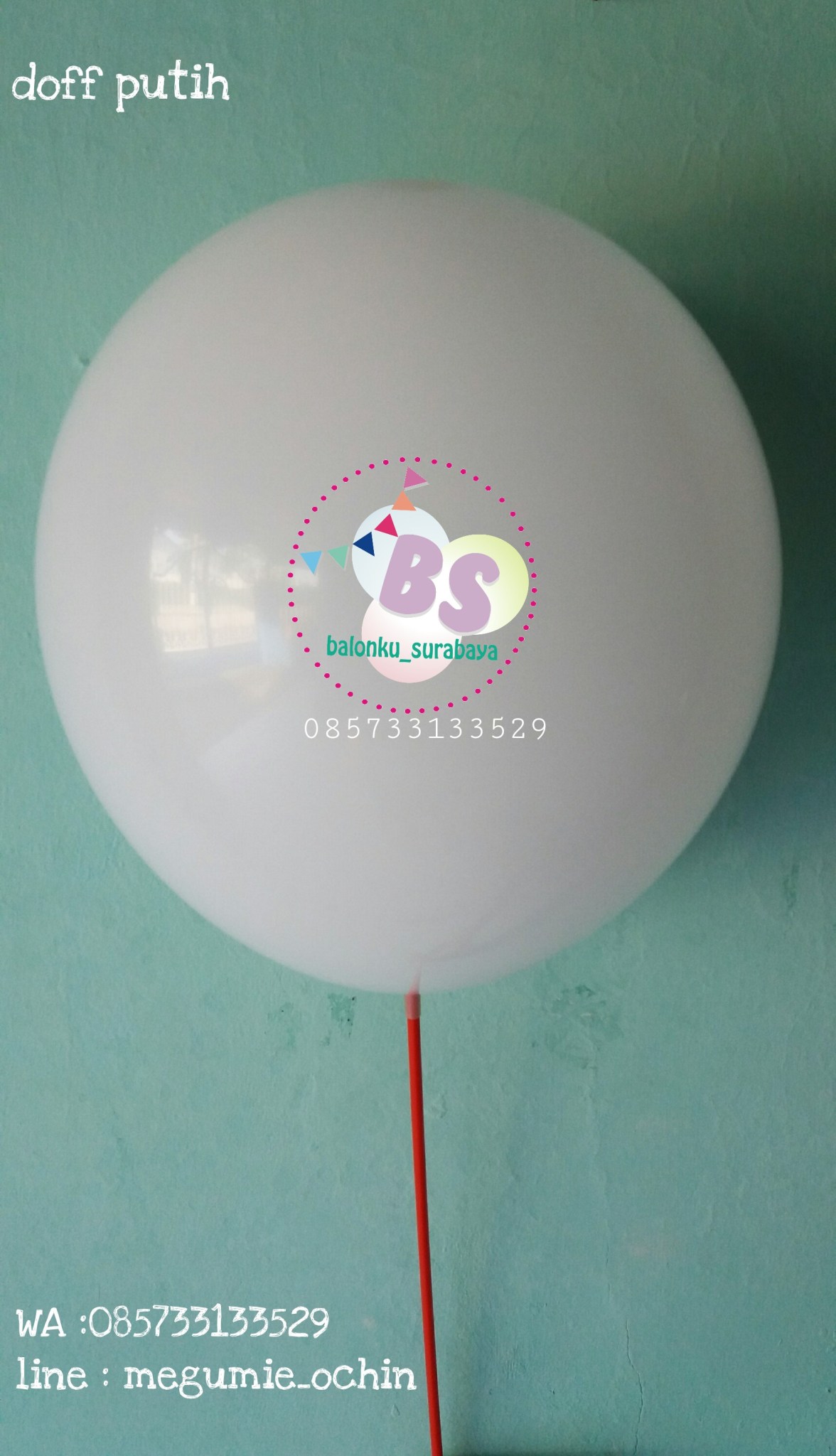 Jual Balon latex doff Warna Putih – Balonku Surabaya
