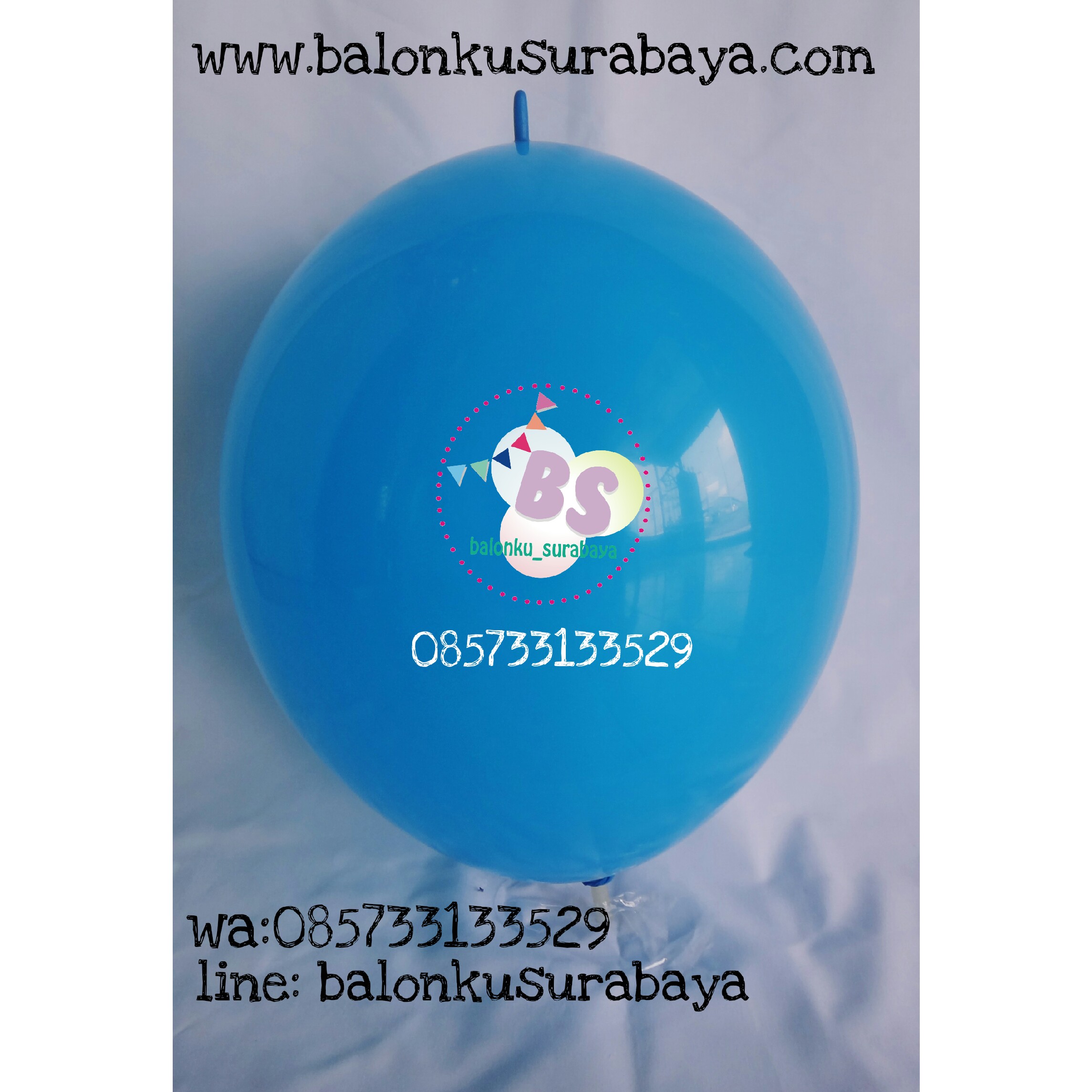 Balon Latex Ekor / Balon Latex Link / Balon Ekor Warna Biru Tua ...