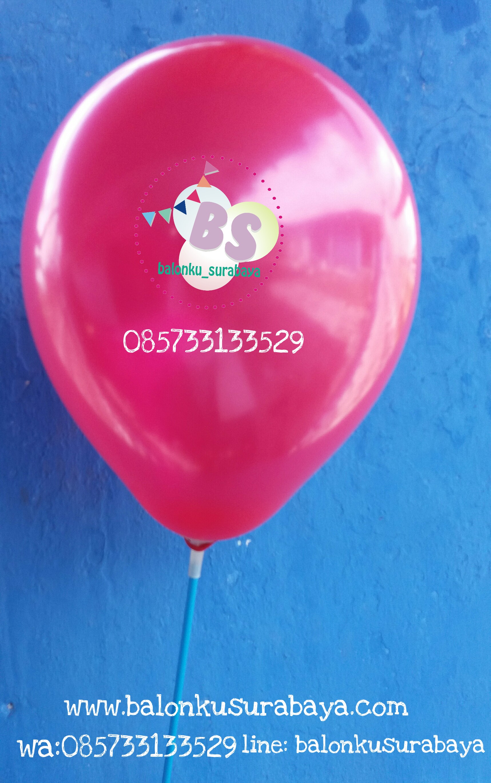 Balon Latex Metalik Merah – Balonku Surabaya