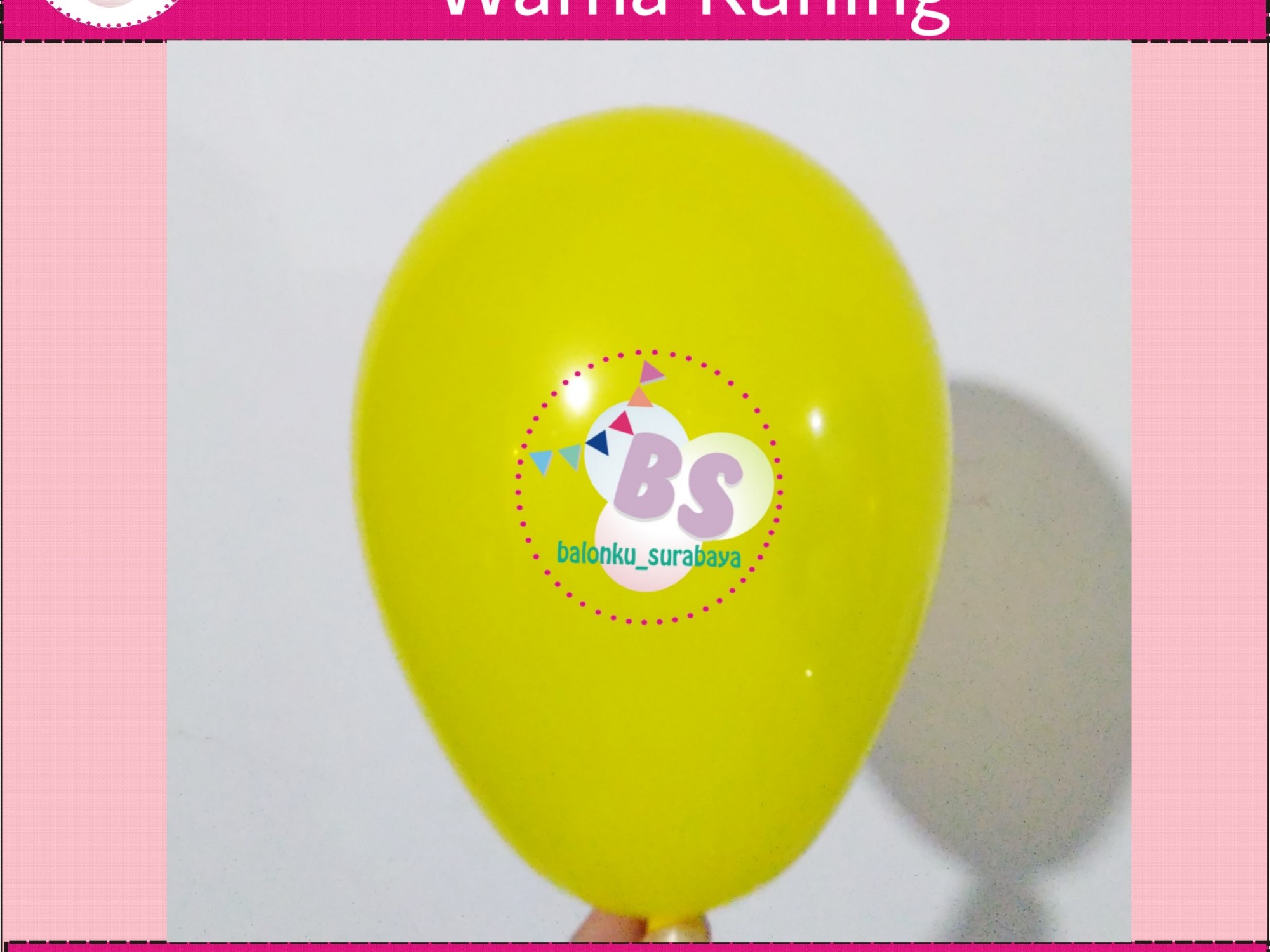 Balon Latex 5 inch Warna Kuning – Balonku Surabaya