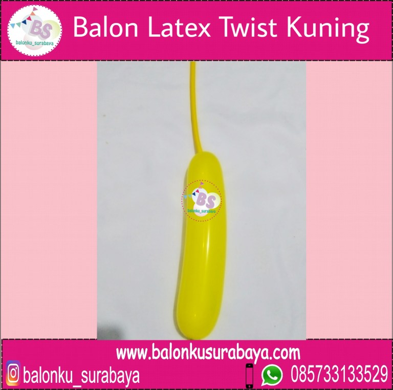 Jual Balon Latex Pentil Balon Panjang Balon Twist Warna Kuning ...