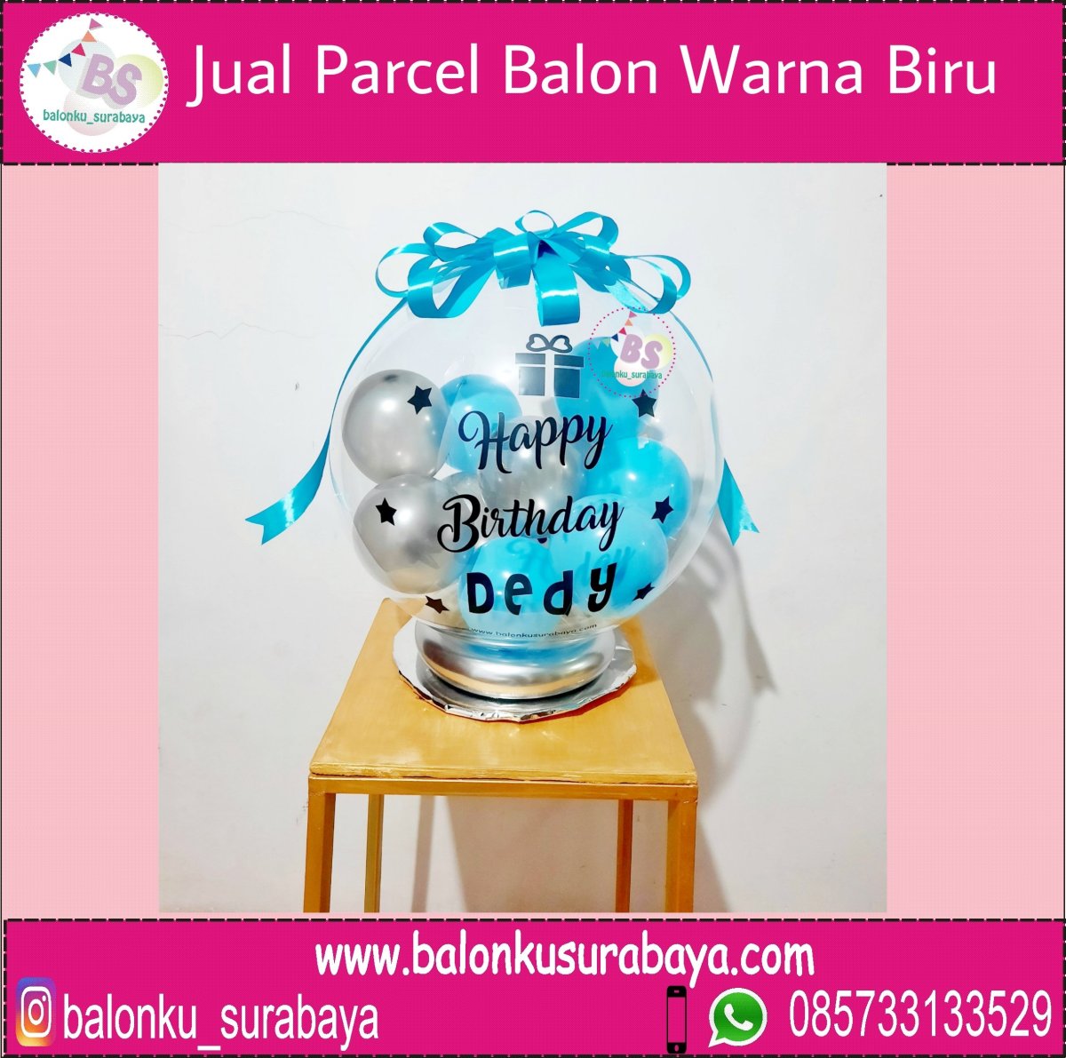 Jual Parcel Balon Warna Biru – Balonku Surabaya