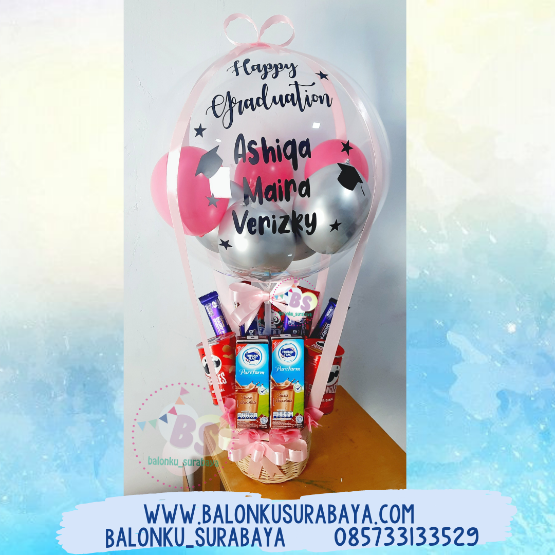 Jual buket balon snack wisuda anak – Balonku Surabaya